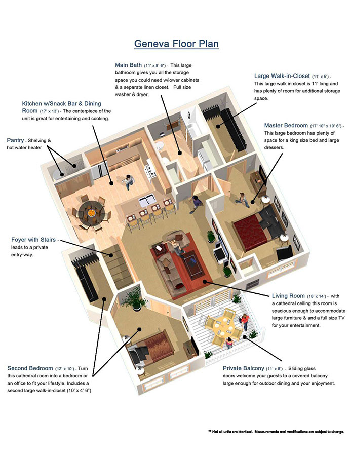 Waters Edge Floorplans